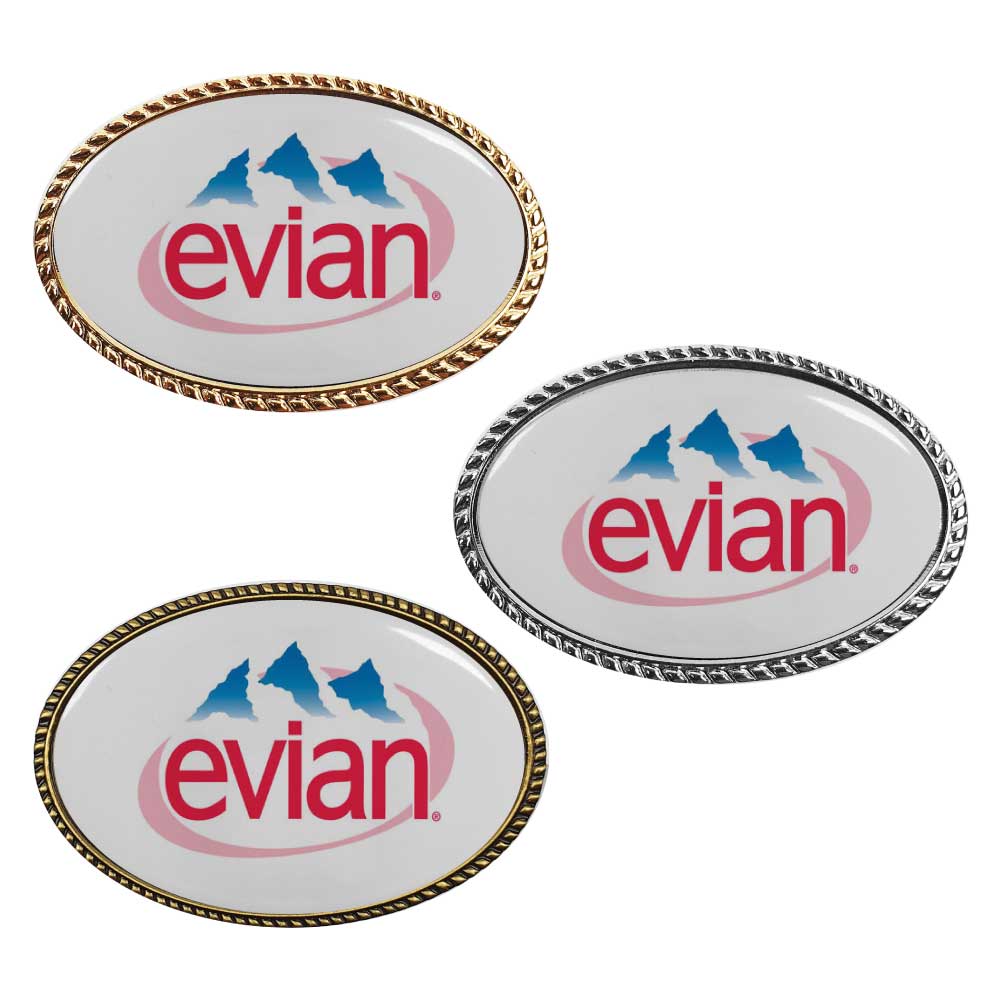 Oval Rope Design Logo Badges | Promotional Gifts Suppliers