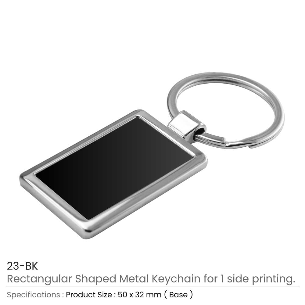 Rectangular Metal Keychains | Promotional Gifts Suppliers