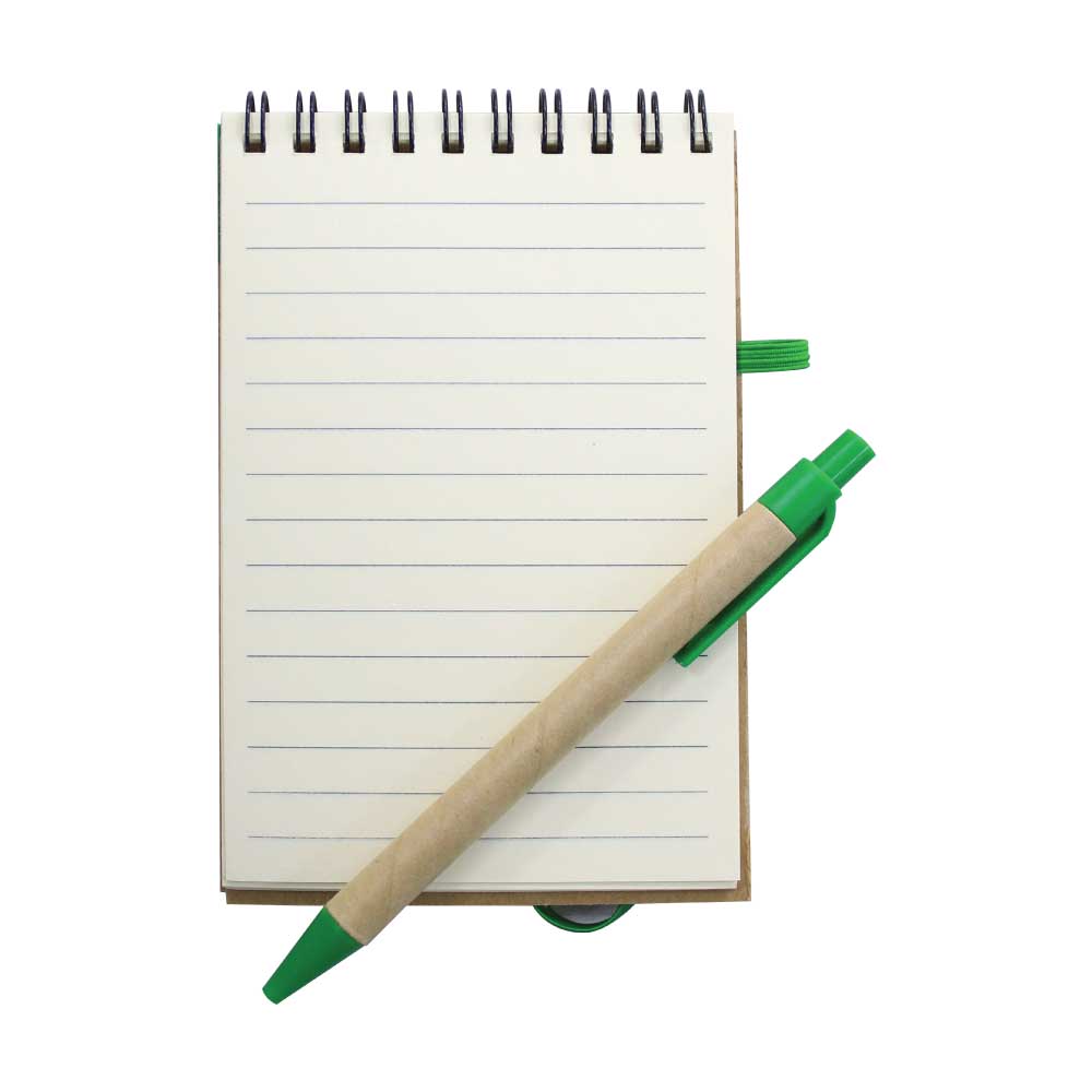 Branded Recycled Notepad with Pen | Promotional Gifts Suppliers