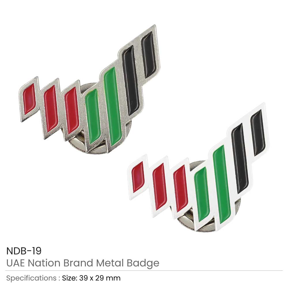 UAE National Brand Metal Badges | Promotional Gifts Suppliers