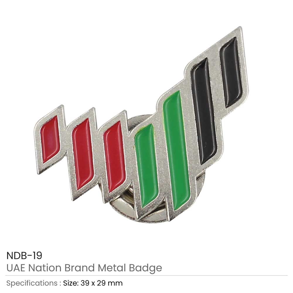 UAE National Brand Metal Badges | Promotional Gifts Suppliers