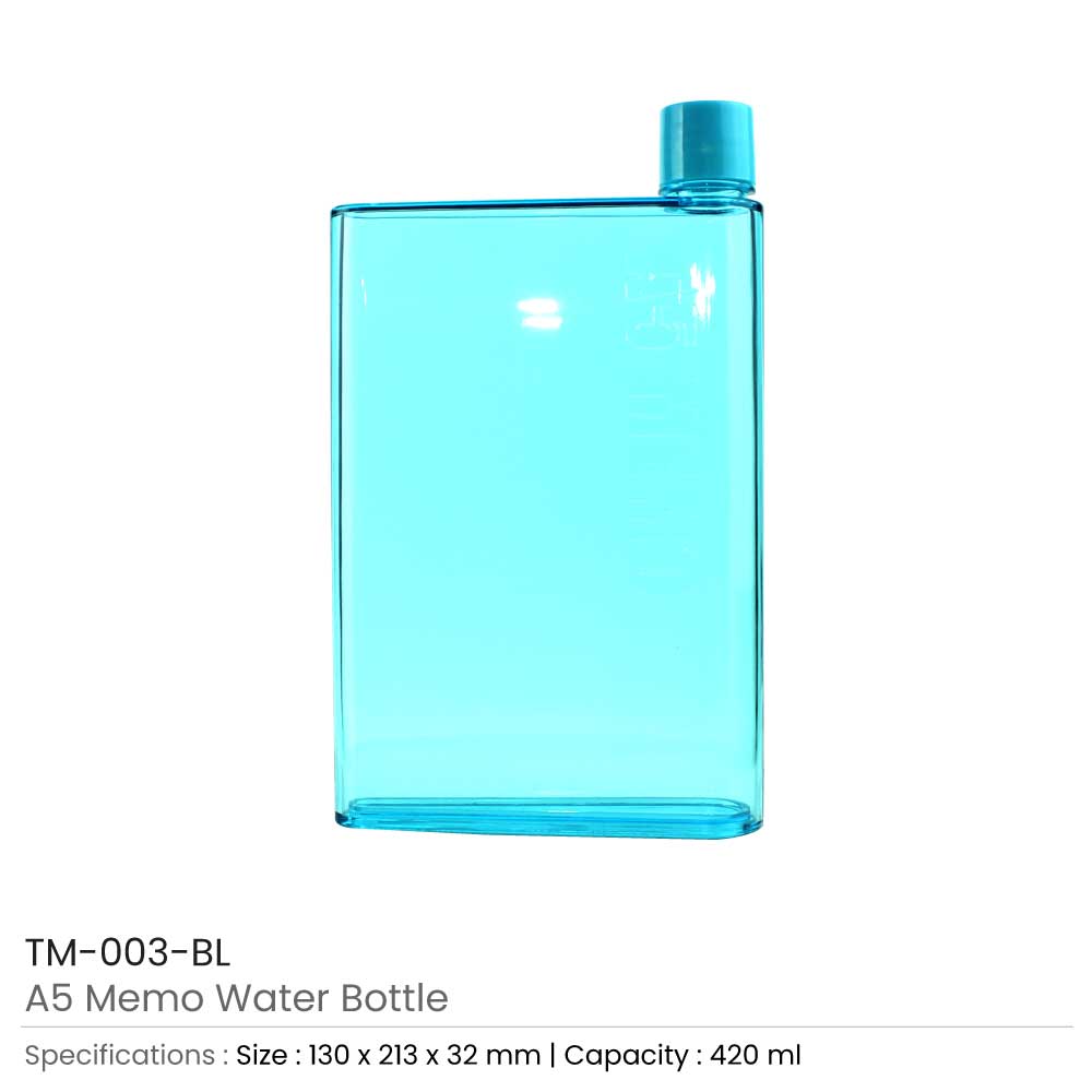 Branded Water Bottles A5 Memo | Promotional Gifts Suppliers