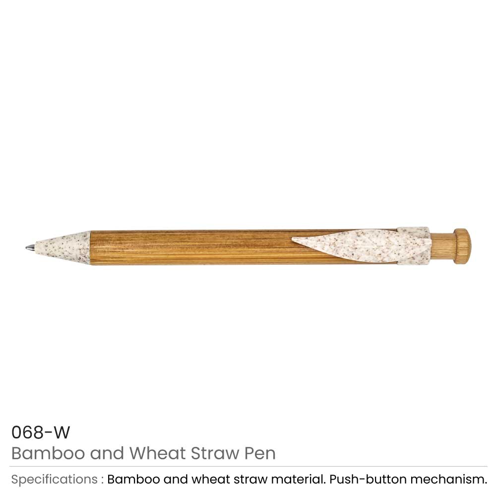 Bamboo with Wheat Straw Pens | Promotional Gifts Suppliers