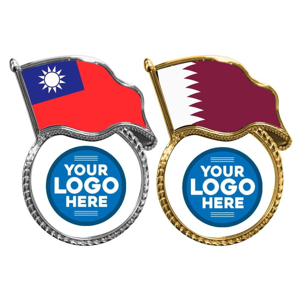 Flag Metal Badges | Promotional Gifts Suppliers