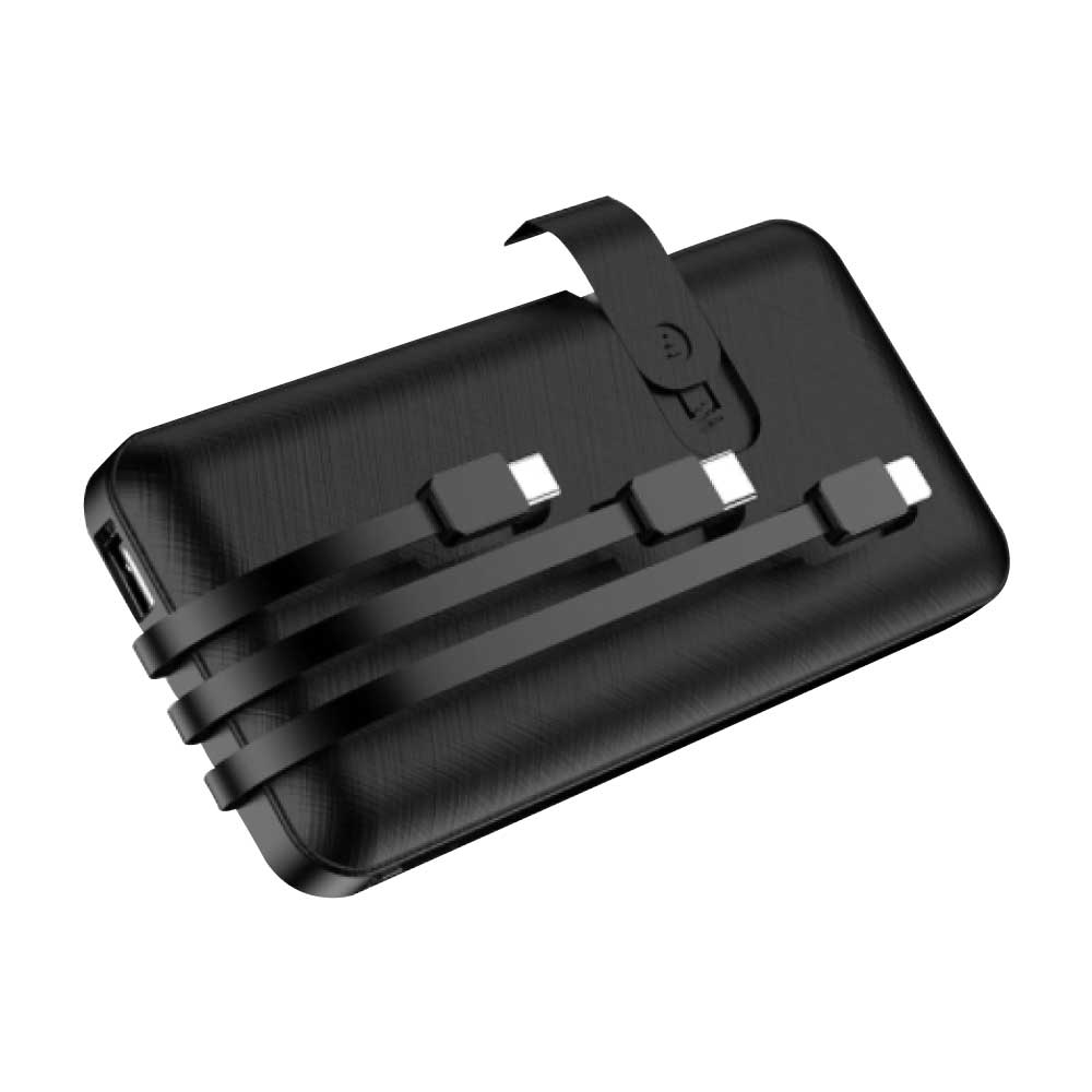 Powerbank with Inbuilt Cables | Promotional Gifts Suppliers