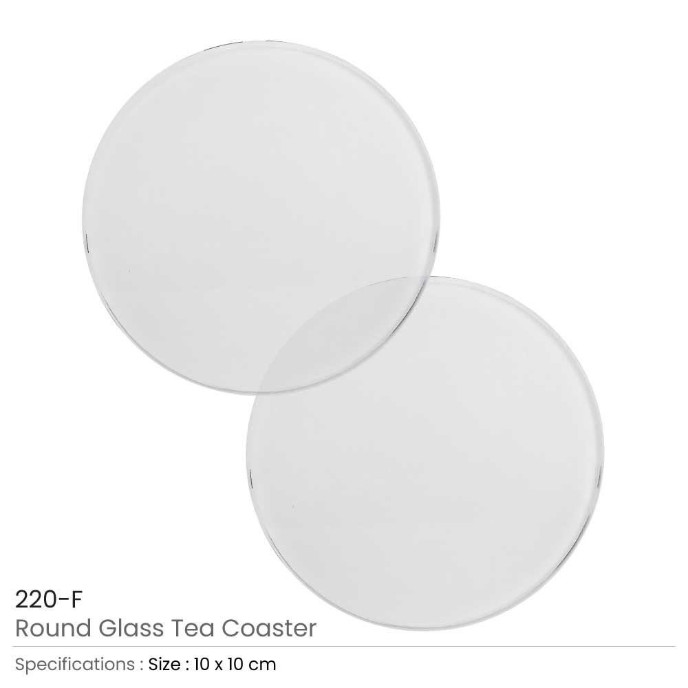 Round Glass Tea Coasters | Promotional Gifts Suppliers