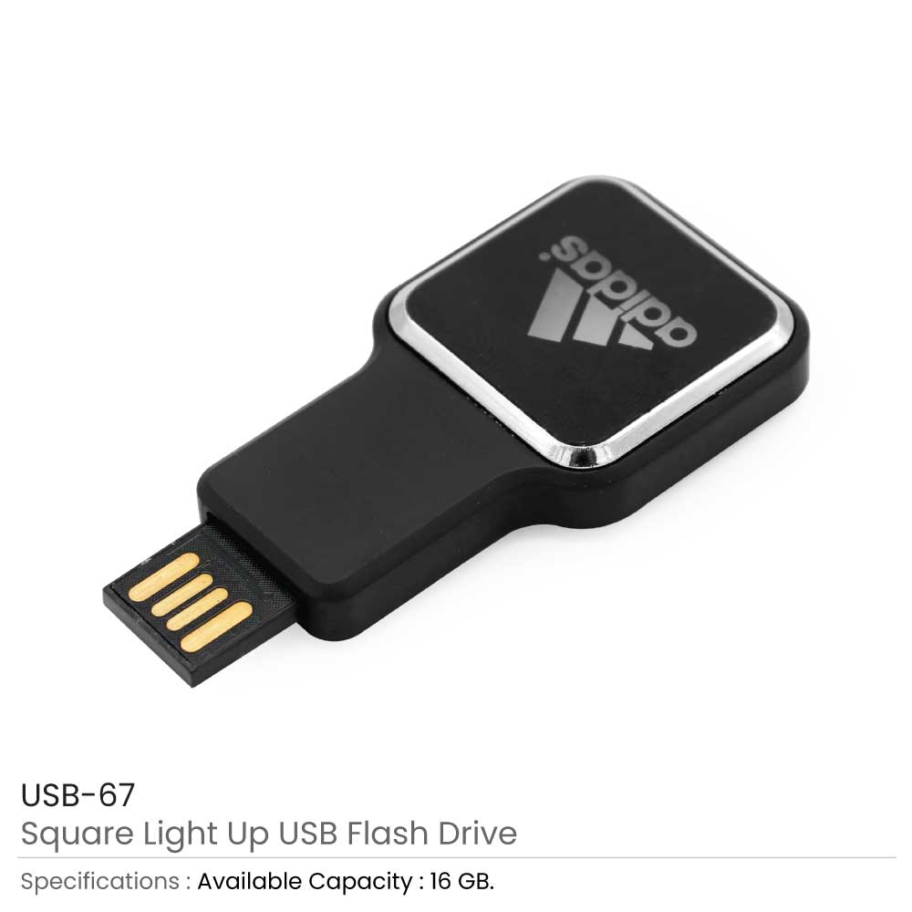Square Light Up Logo USB | Promotional Gifts Suppliers