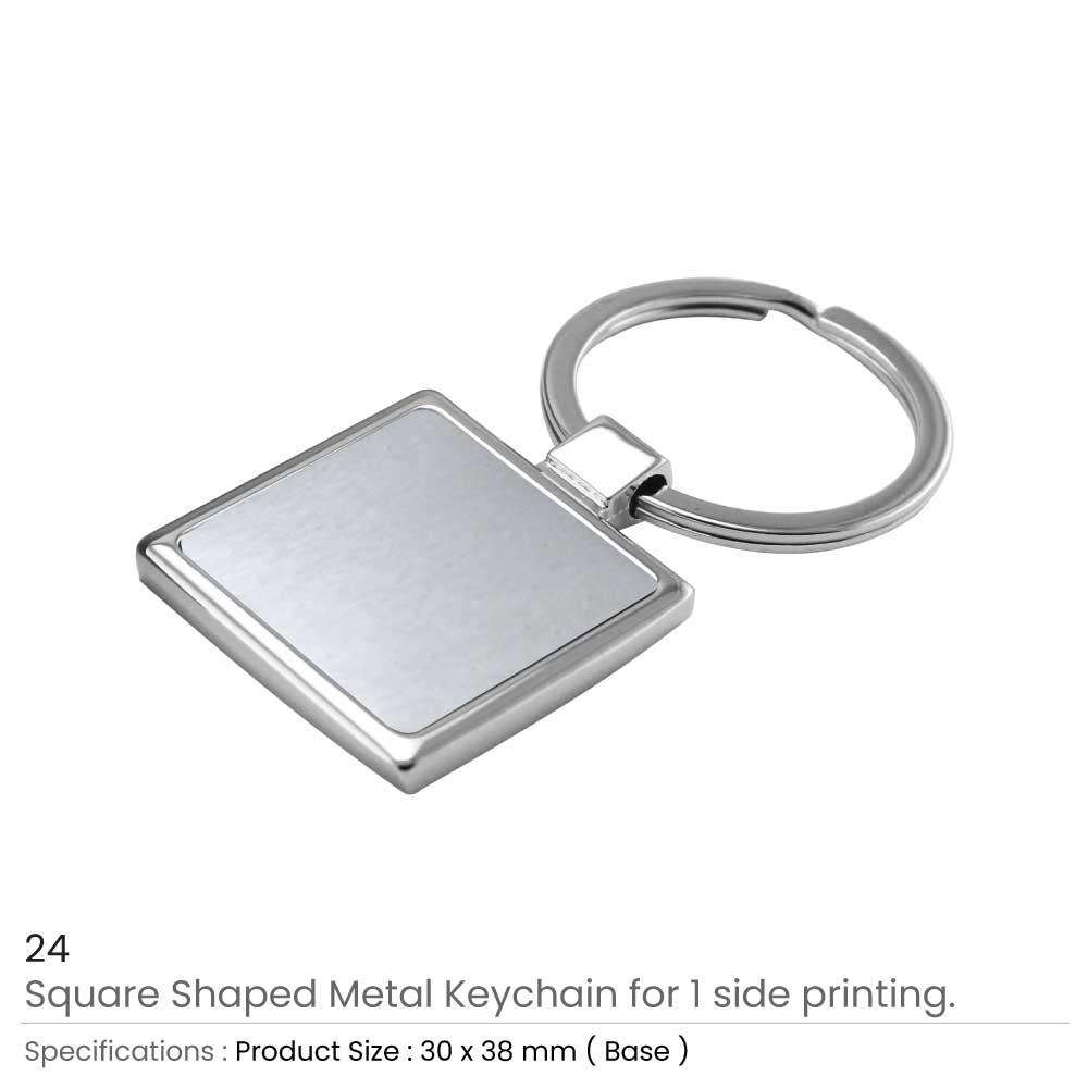 Square Metal Keychains | Promotional Gifts Suppliers