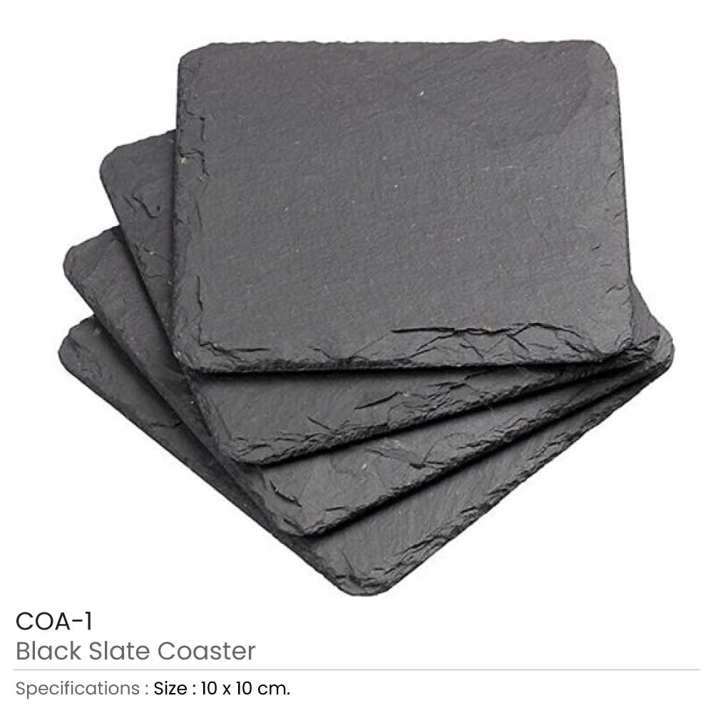 Square Slate Coaster | Promotional Gifts Suppliers