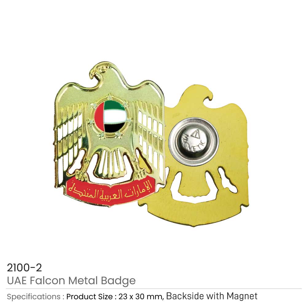 UAE Falcon Badges with Magnet | Promotional Gifts Suppliers
