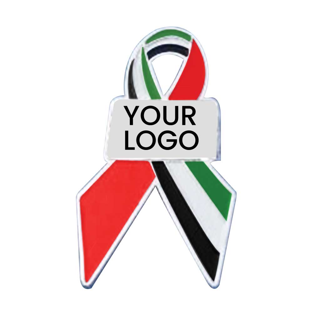 UAE Flag Ribbon Metal Badges | Promotional Gifts Suppliers
