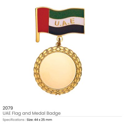 UAE Flag and Medal Badges | Promotional Gifts Suppliers