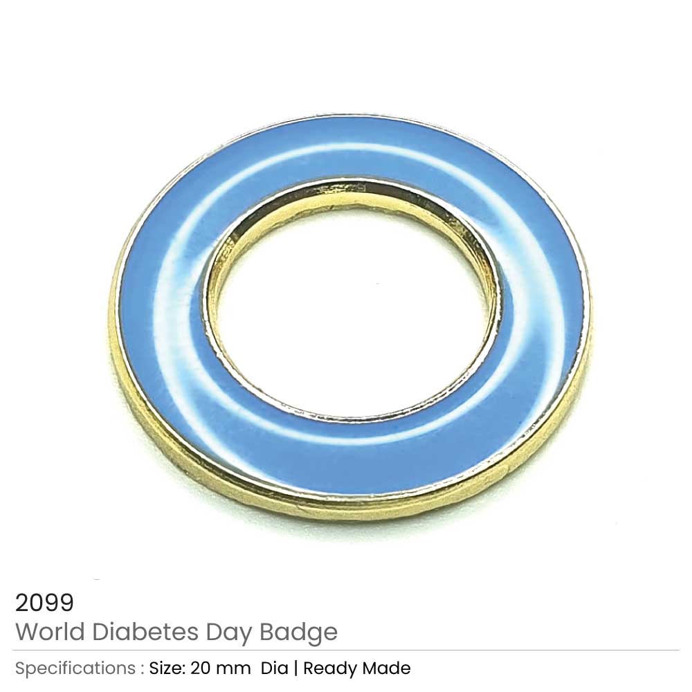 World Diabetes Day Badges | Promotional Gifts Suppliers
