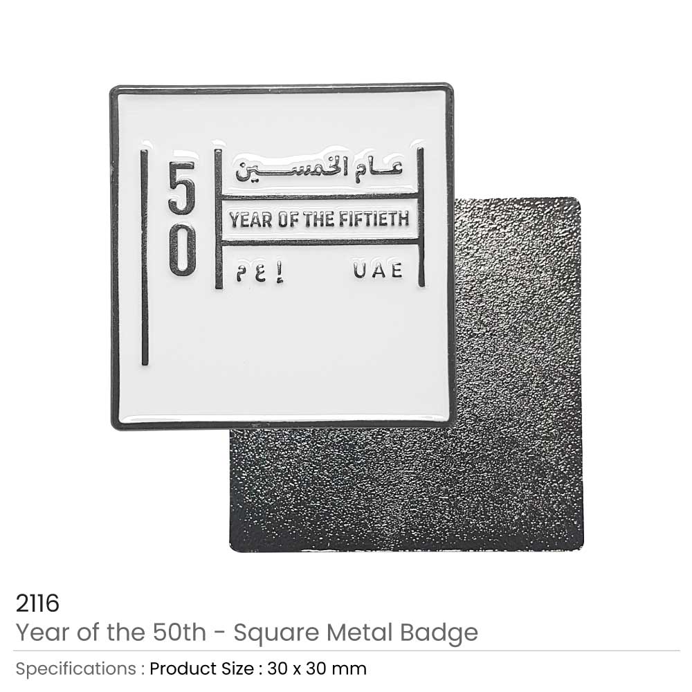 Year of The 50th UAE Badges | Promotional Gifts Suppliers