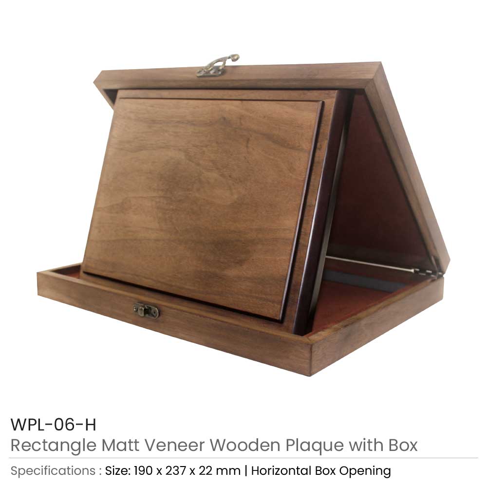 Veneer Wooden Plaque | Horizontal Wooden Plaque with Box | Promotional ...