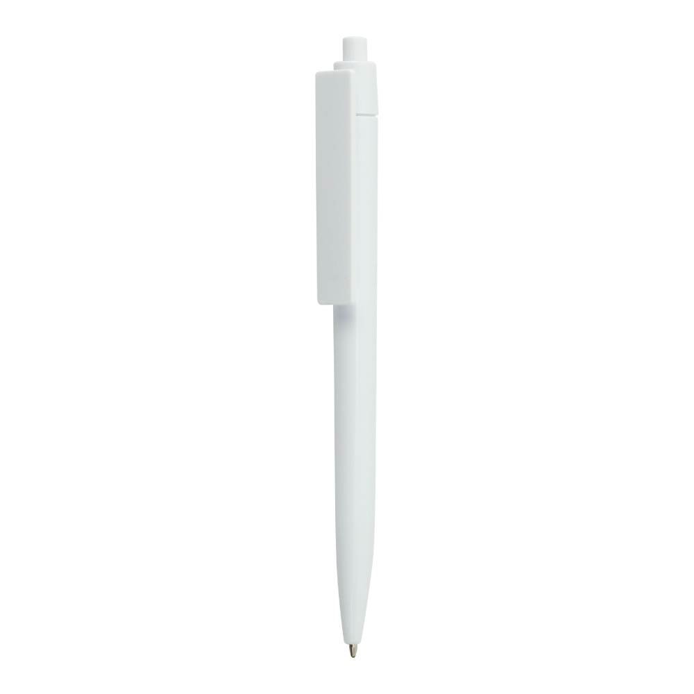 Plastic Pens White Color, Push Button, Wide Clip | Promotional Gifts ...
